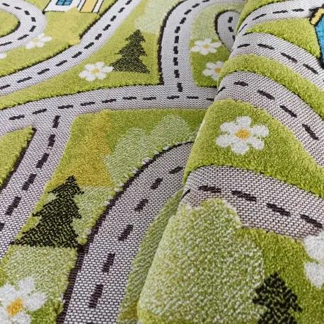 Smyslový dětský koberec zelený Šířka: 150 cm | Délka: 200 cm