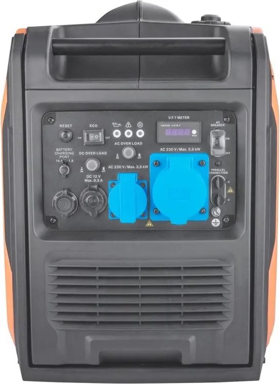 Elektrocentrála digitální invertorová, 5,5 kW, elektrický start, ATS-ready, podvozek - HERON