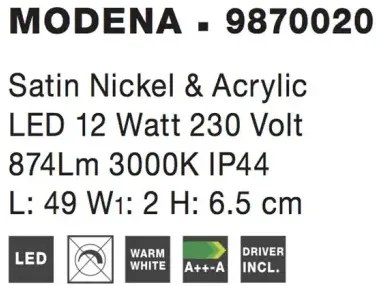 Nástěnné svítidlo Modena 2