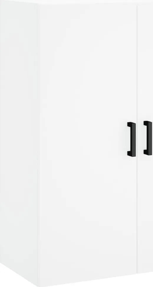 vidaXL Skříň highboard 69,5 x 34 x 180 cm kompozitní dřevo [3196011] Barva: Černá