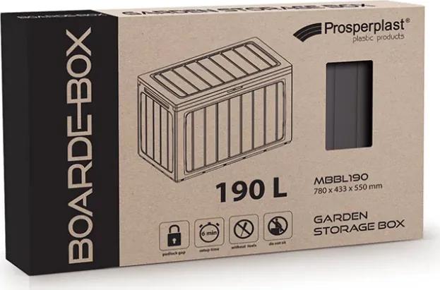 Zahradní box Prosperplast BOARDEBOX hnědý 190L  [611195]