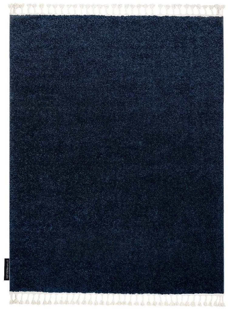 Dywany Łuszczów, Kusový koberec Berber 9000 navy, 200x290, modrá, obývací pokoj