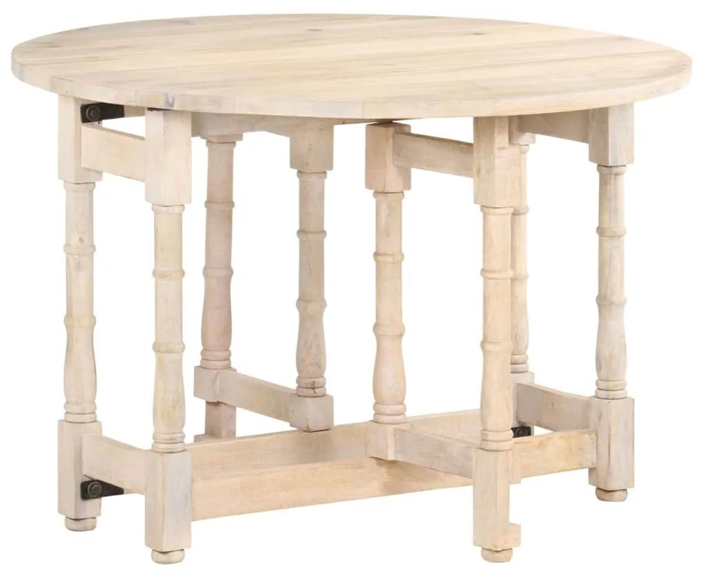 vidaXL Jídelní stůl kulatý 110 x 76 cm masivní mangovníkové dřevo