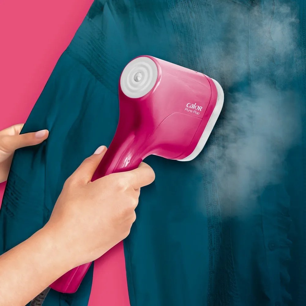 Růžový napařovač oděvů Pure POP DT2023F0 – Tefal