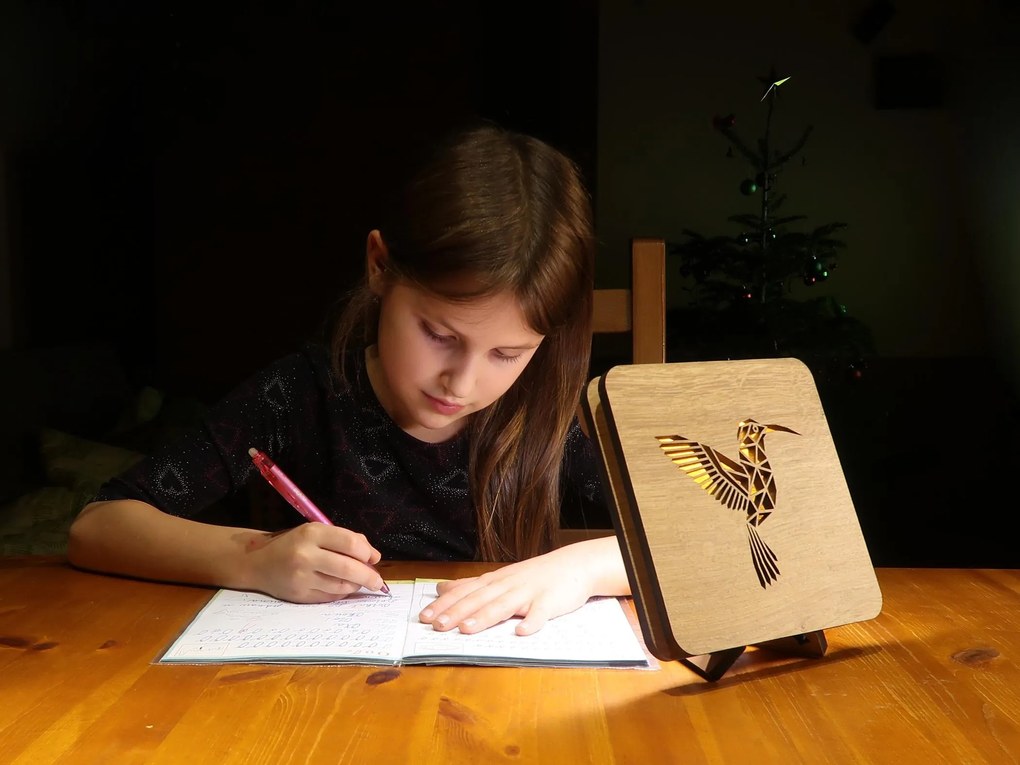 Li-Go "Sovička" lampa 19x19cm provedení povrchu: dub světlý