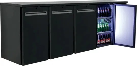 Serrco SCL-2222MU+ - Barový minibar, š. 2200 mm, 574 l, 4 plné dveře, LED osvětlení, 68924 + Záruka 2 roky pro firmy
