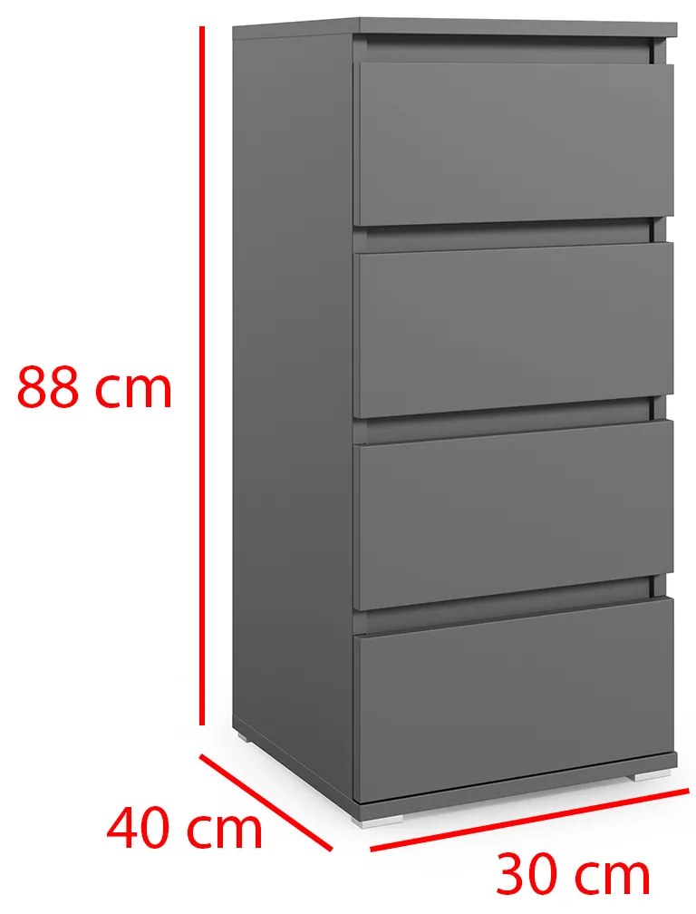 Eka Předsíňová stěna s čalouněnými panely Trinity 36 - Bílá / Rubínová 2324