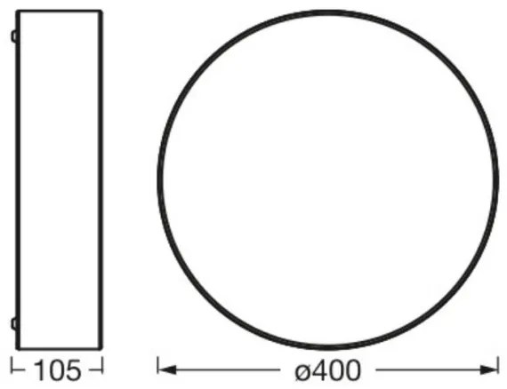 Ledvance - Stropní svítidlo ORBIS PARIS 2xE27/25W/230V černá