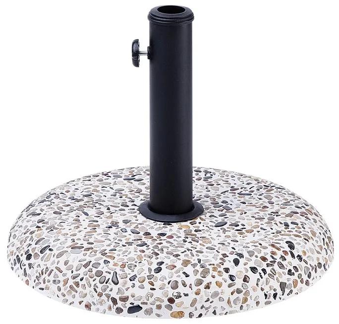 Stojan na zahradní deštník beton s kamínky Ø47 cm