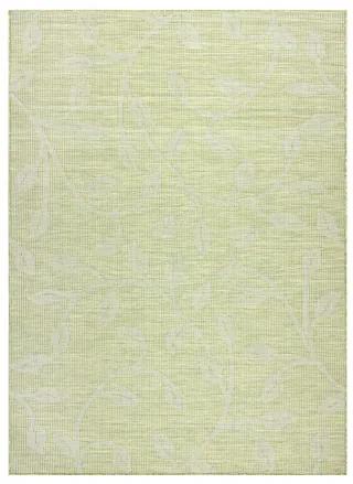 koberec SISAL PATIO 3045 listy ploché tkaní zelená / béžový velikost 175x270 cm | krásné koberce cz