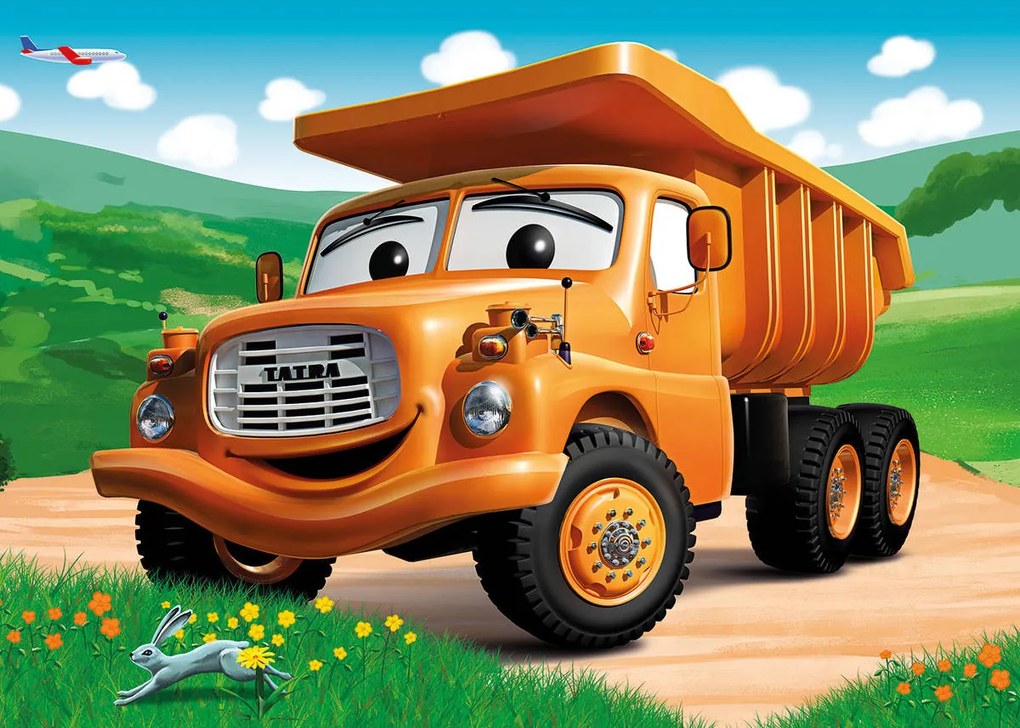 DINO Puzzle Maxi Auto Tatra na louce 24 dílků 66x47cm skládačka dn350274