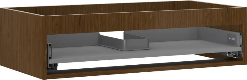 Mexen Box-A, závěsná skříňka 90 cm, 1 zásuvka, ořech, 91AX0-0900-235-1-86