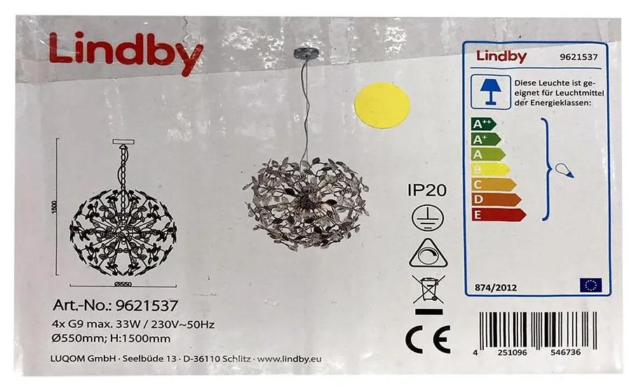 Lindby Lindby - Lustr na lanku BJARNE 4xG9/33W/230V LW0348