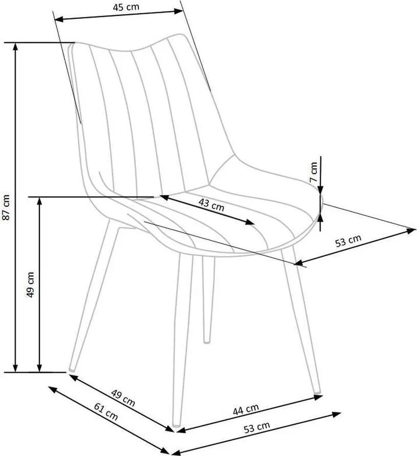 Jídelní židle Audry, tmavě zelená