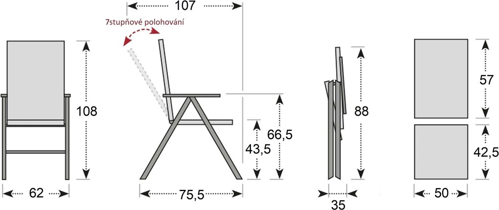 Doppler TAMAN LEVERTON FSC® zahradní sedací souprava 6+2+1
