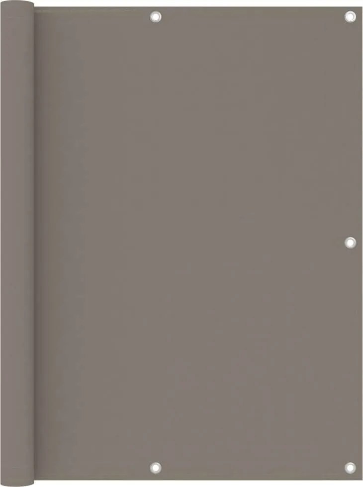 vidaXL Balkonová zástěna 120 x 600 cm 100% polyester oxford [134935] Barva: Bílá