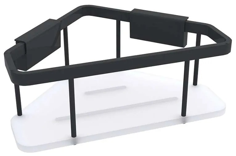 Nimco Kibo - Polička, délka 23 cm, plexiglass/černá Ki-14003-B-90