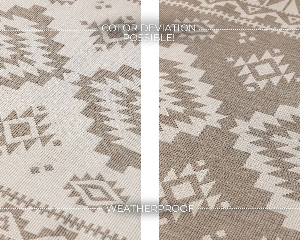 ELLE Decoration, Kusový koberec Gemini 106021 Linen z kolekce Elle – na ven i na doma, 80x150, béžová, chodba / předsíň