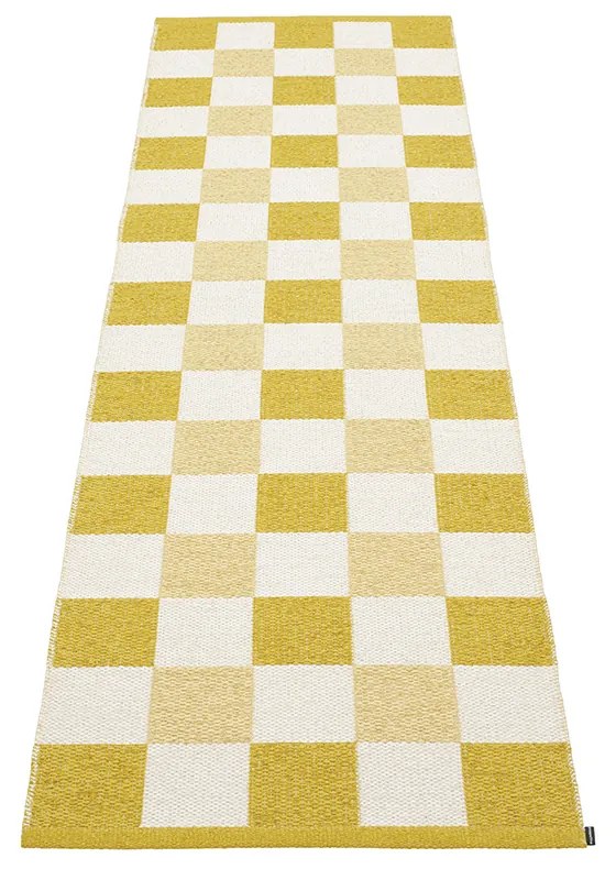 Vinylový koberec Pappelina PIX Mustard/Vanilla/Pale Yellow velikost: 70x240cm