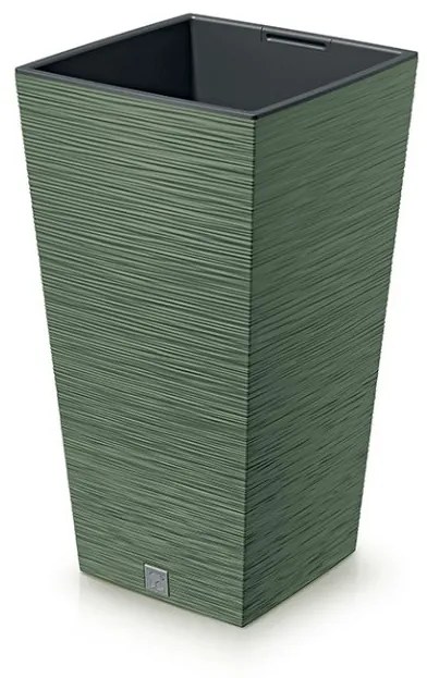 PROSPERPLAST Květináč - FURU SQUARE Rozměr: 34,5x34,5 cm, Barva: beton