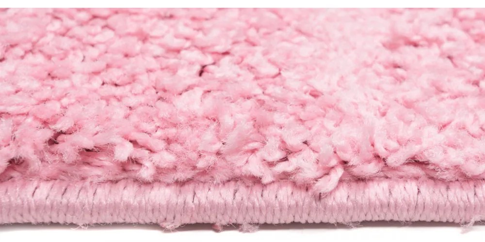 Kusový koberec shaggy Parba růžový atyp 60x200cm