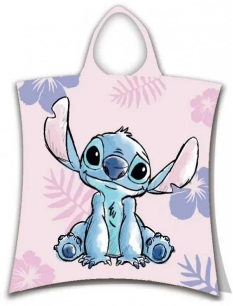Jerry Fabrics - Dětské pončo Lilo &amp; Stitch - Disney | 100% bavlna, rozměr 50x115 cm