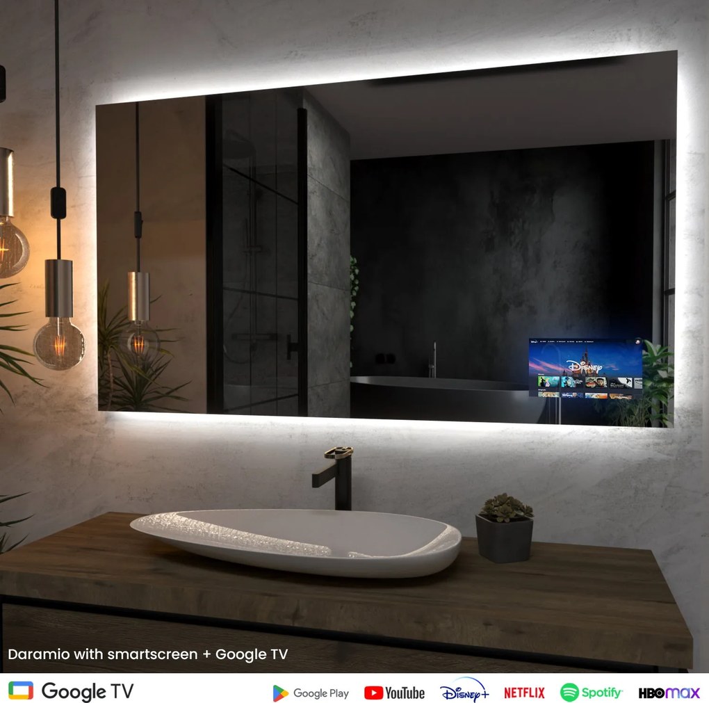 Zrcadlo do koupelny s LED osvětlením F1