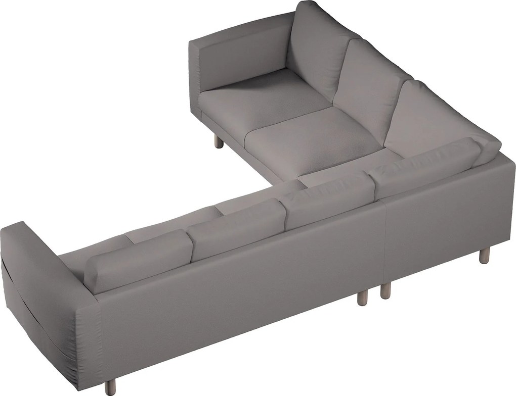 Potah na pohovku IKEA Norsborg rohová 5-místná barva béžová látka pletený vzor