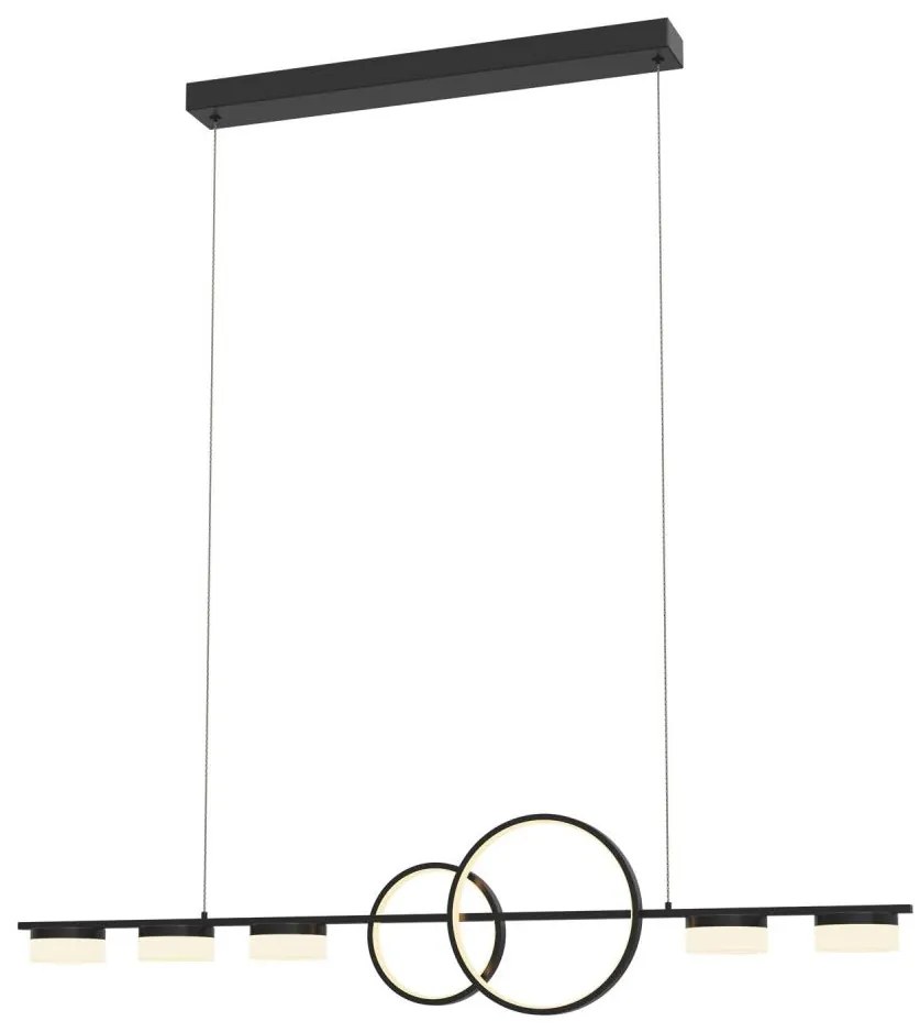Wofi 7030-702 - LED Stmívatelný lustr na lanku MESSINA LED/57W/230V černá 7030-702