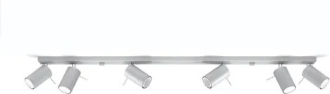 Stropní bodové svítidlo SOLLUX Ring 6l GU10 6x40W bez zdroje SL.0454 šedá