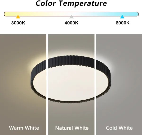 BRILAGI - LED Stmív. strop. sv. ORINO LED/54W/230V 3000-6000K černá pr. 43 cm+DO