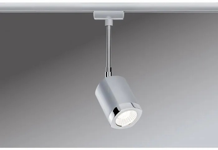 P 95204 URail - LED spotové svítidlo, 5,4 W, Wankel 230V, matný chrom/chrom - PAULMANN