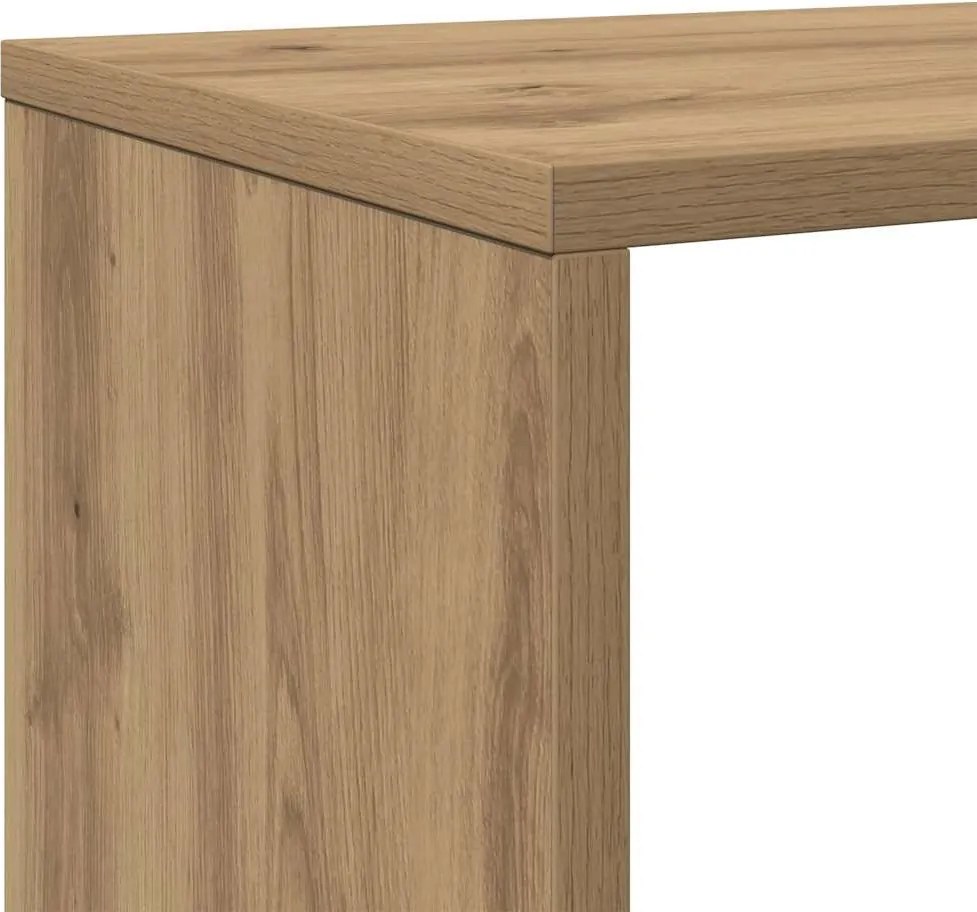 Knihovna dub artisan 102 x 29 x 143 cm kompozitní dřevo 3310306