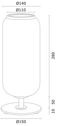 Argon 4994 - Stolní lampa VALIANO 1xE27/15W/230V černá/bílá/zlatá