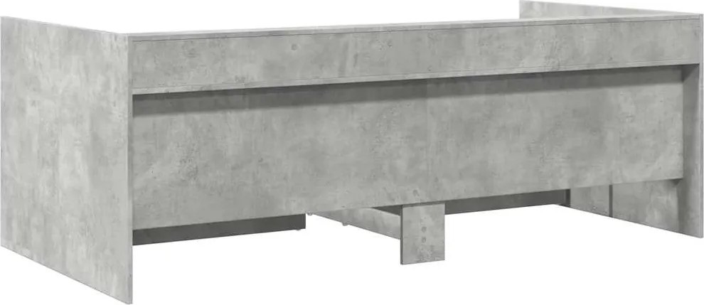 Válenda se zásuvkami bez matrace betonově šedá 100 x 200 cm 3280842