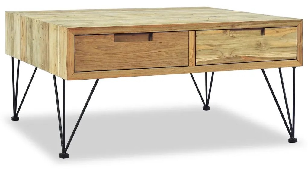 Konferenční stolek Oklahoma z masivního teaku | 80x80x40 cm