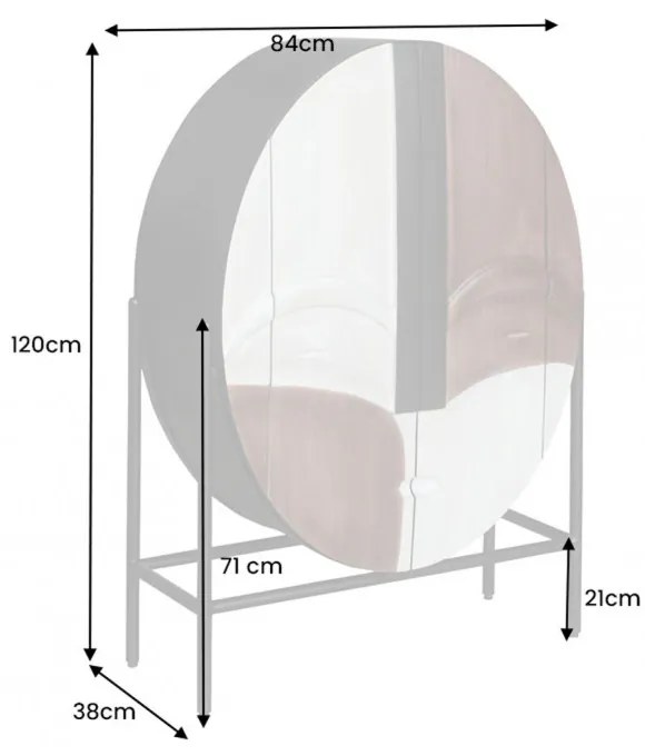 Massive home | Vysoká komoda Voodoo 120cm masiv mango