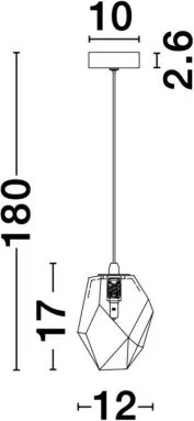 Závěsné svítidlo NOVA LUCE ICE G9 9160231 bez žárovky