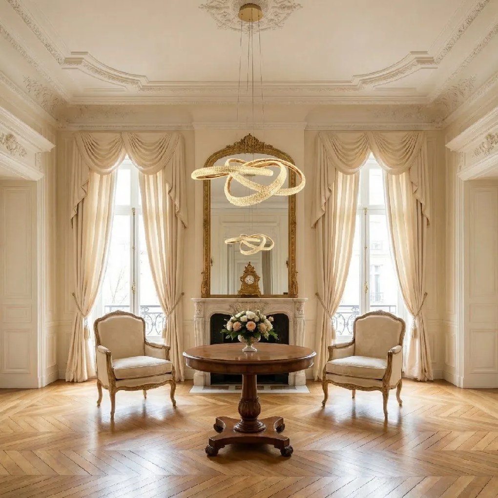 Toolight Rea, ZÁVĚSNÁ STROPNÍ LAMPA G153-CP GOLD, OSW-07826