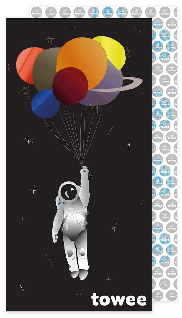 Towee Rychleschnoucí osuška SPACE BALLOON, 80 x 160 cm