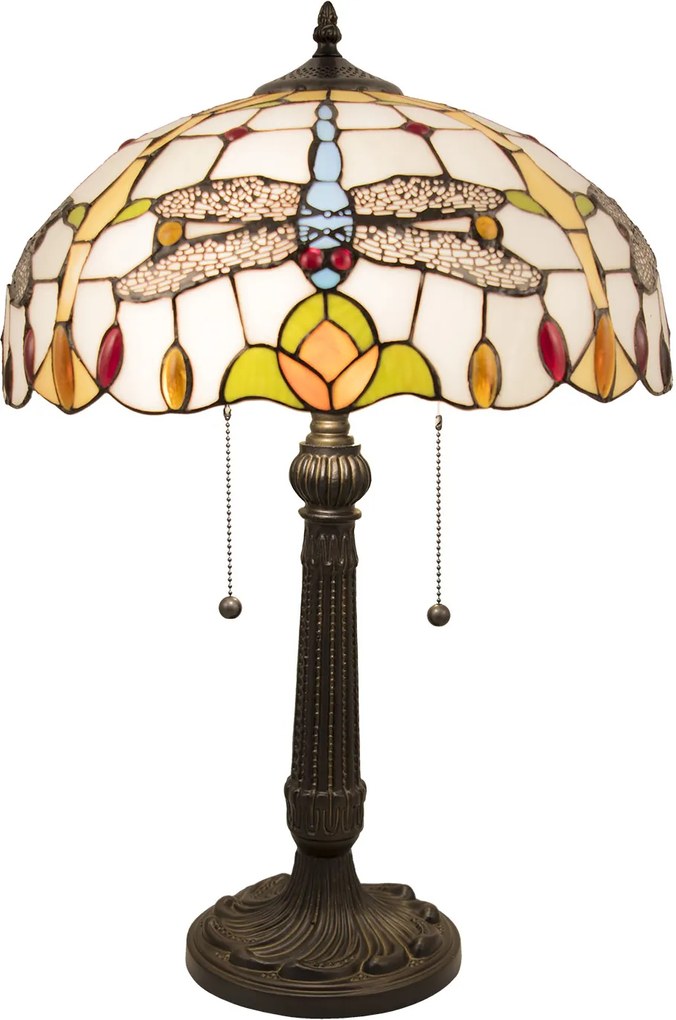Lumilamp Stolní lampa Tiffany - 	Ø 40*60 cm/2*E27*60W