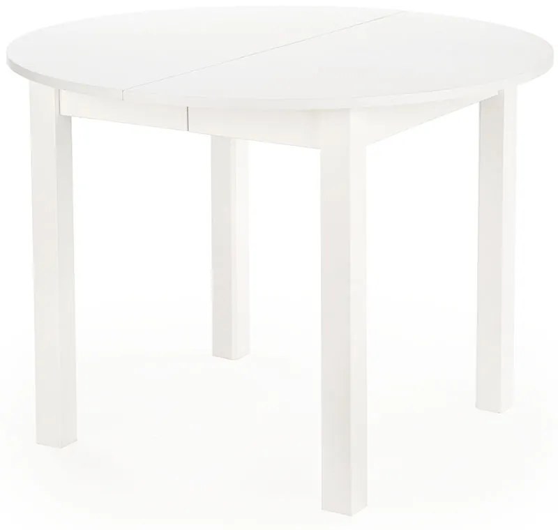 Rozkládací stůl Neryt kulatý 102-142 cm - bílá