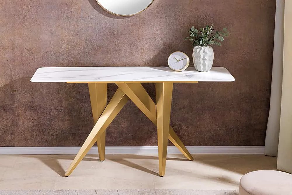 Designová konzole Zephyra 140 cm bílá