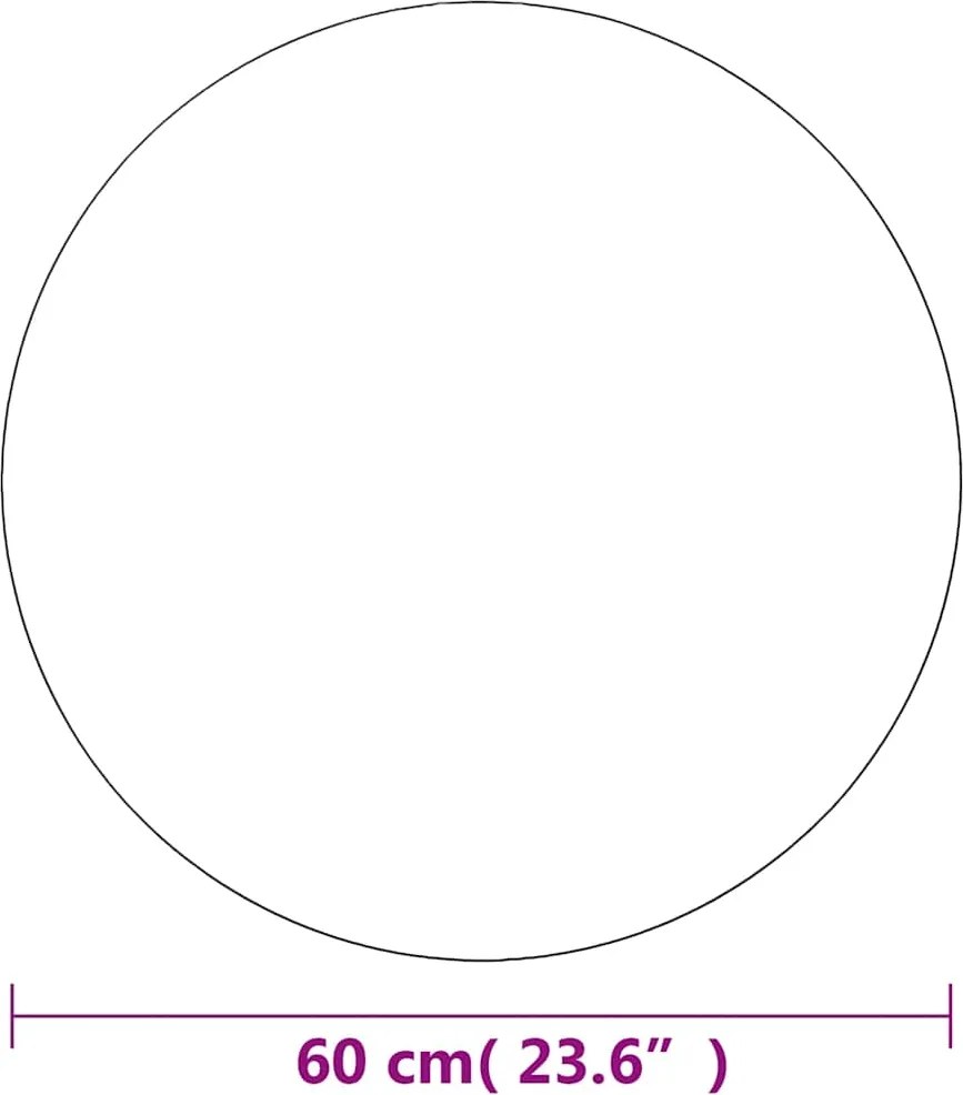 Nástěnné zrcadlo 60 cm kulaté sklo 245704
