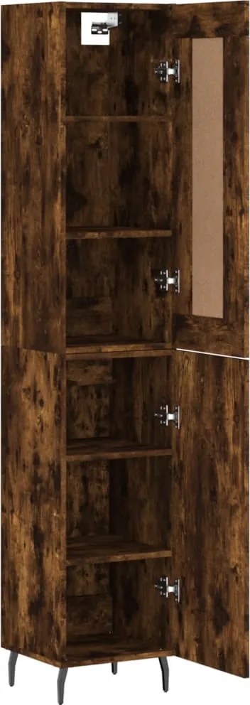 Skříň highboard kouřový dub 34,5 x 34 x 180 cm kompozitní dřevo 3200150