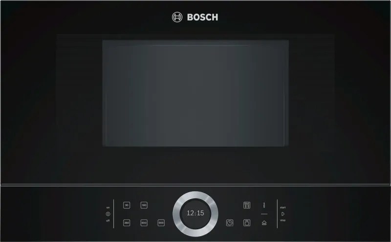 Bosch BFR634GB1 vestavná mikrovlnná trouba, pravý závěs, černá