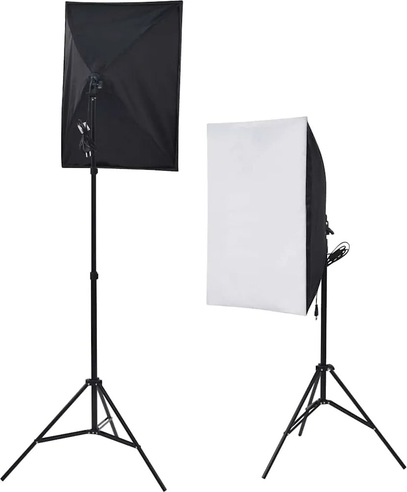Profesionální foto studio set: 5 barevných pozadí a 2 softboxy 190207