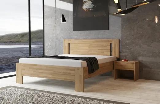 Texpol Dřevěná postel Lívia V 200x90 Olše