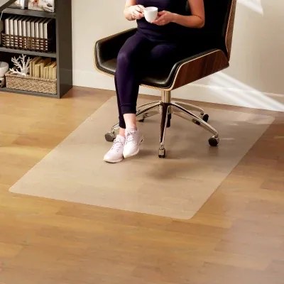 HOMCOM podložka na ochranu podlahy, protiskluzová, 1,5 mm tlustá, 100 x 150 cm, průhledná