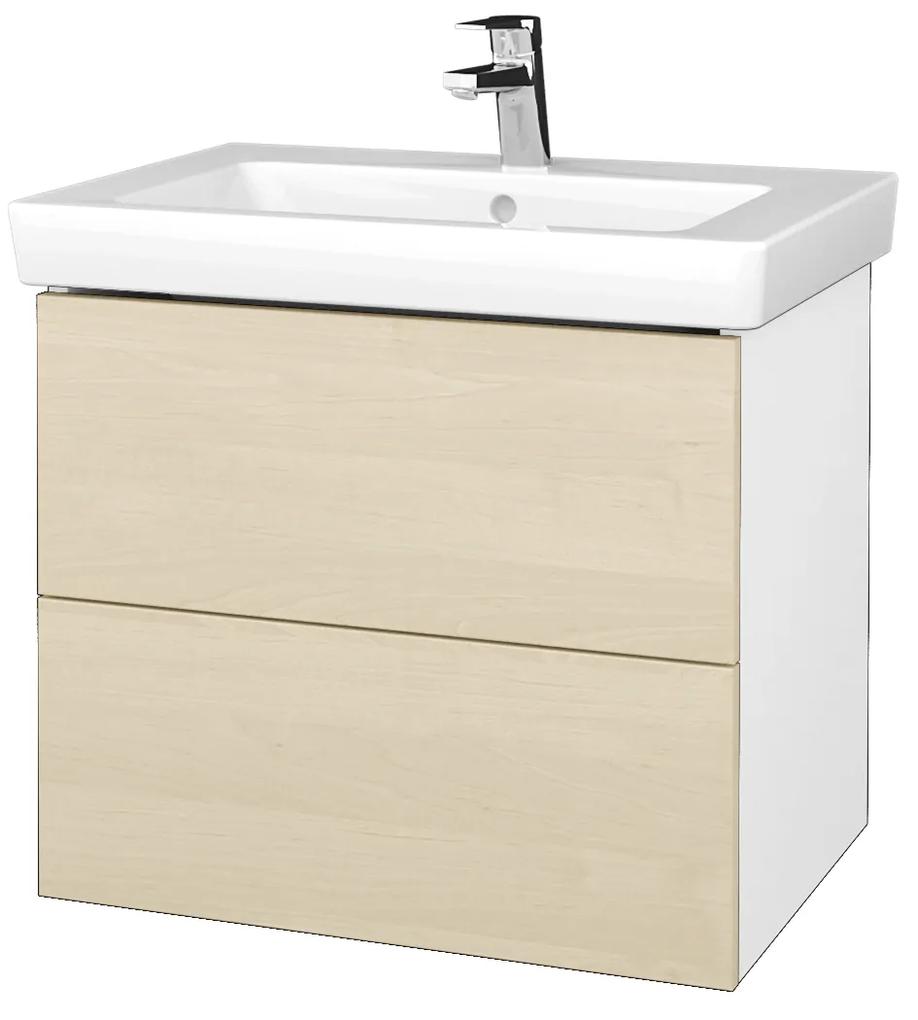 Dřevojas Koupelnová skříňka VARIANTE SZZ2 65 Varianta: N01 Bílá lesk / M01 Bílá mat